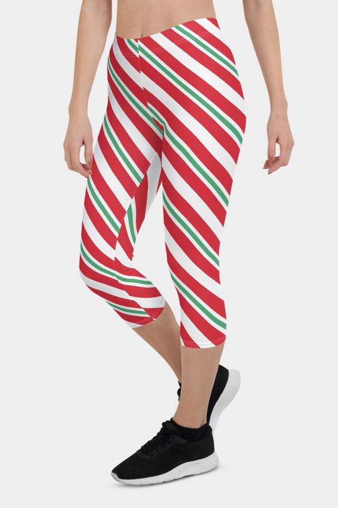 Candy Cane Capri Leggings – SeeMyLeggings