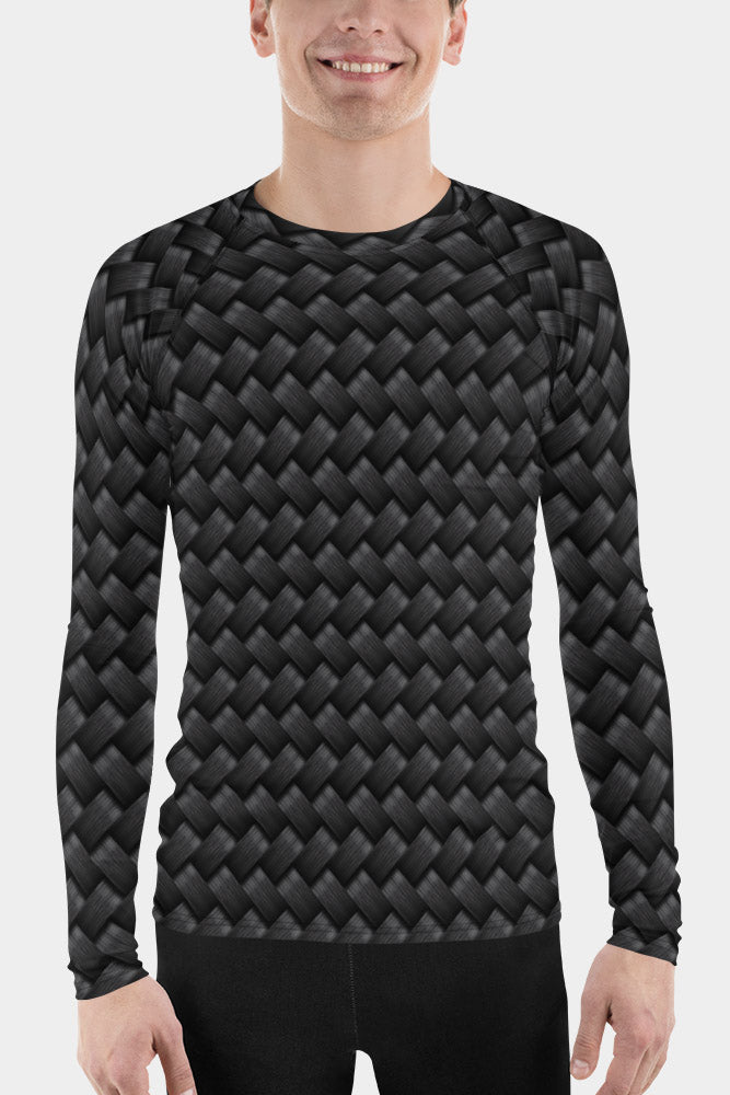 Carbon Fiber Men's Rash Guard – SeeMyLeggings