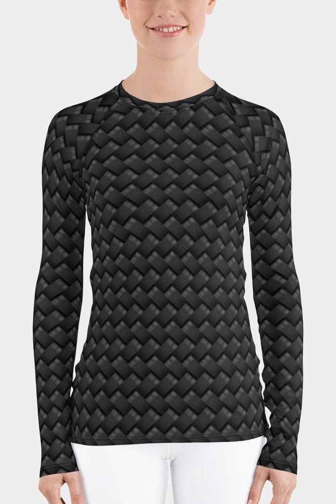 Carbon Fiber Women's Rash Guard – SeeMyLeggings