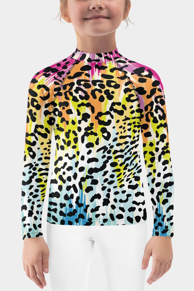 Colorful Leopard Kids Rash Guard – SeeMyLeggings