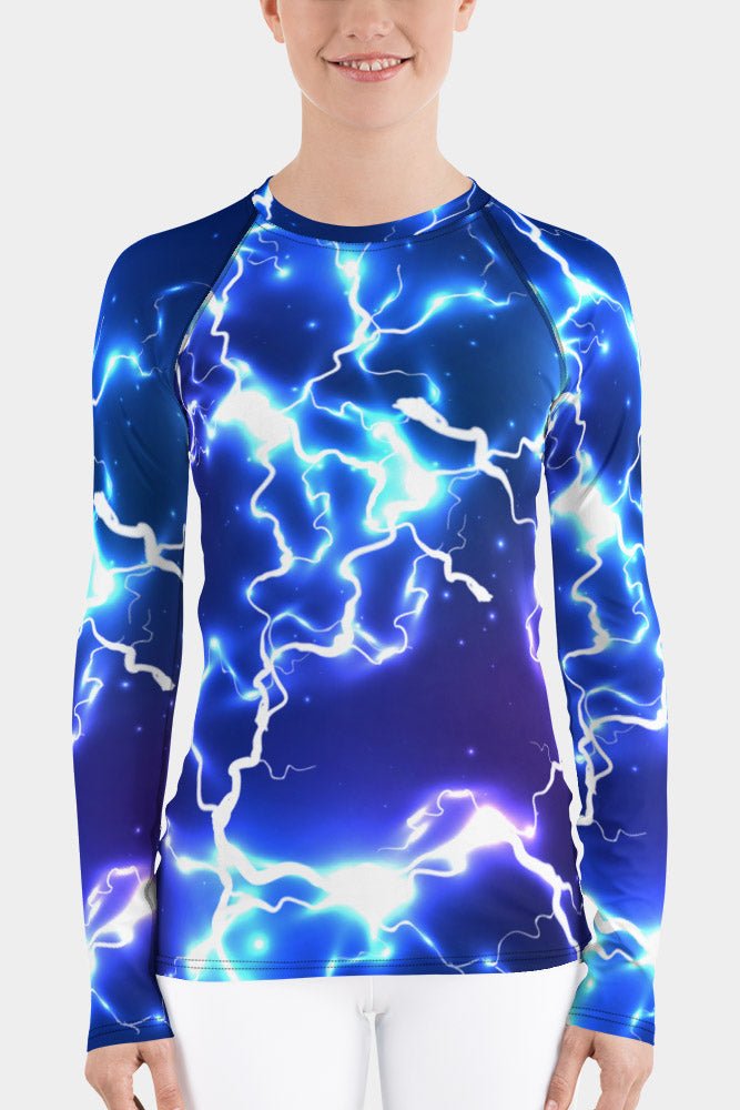 Electric Lightning Women's Rash Guard – SeeMyLeggings