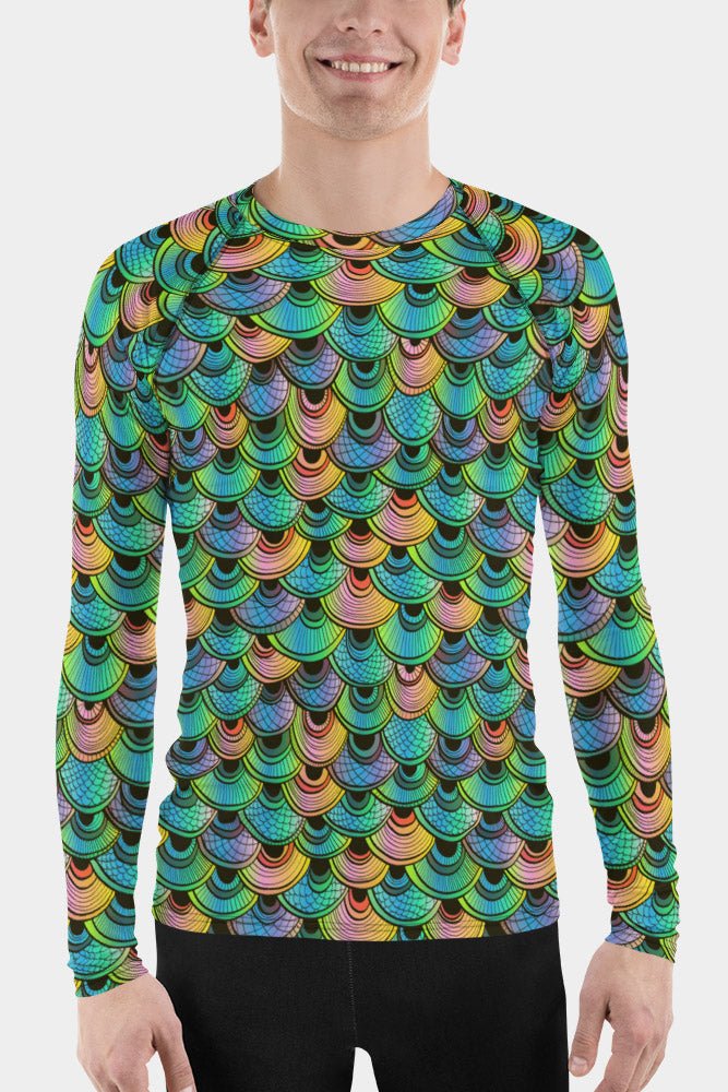 Mermaid Scales Men's Rash Guard – SeeMyLeggings