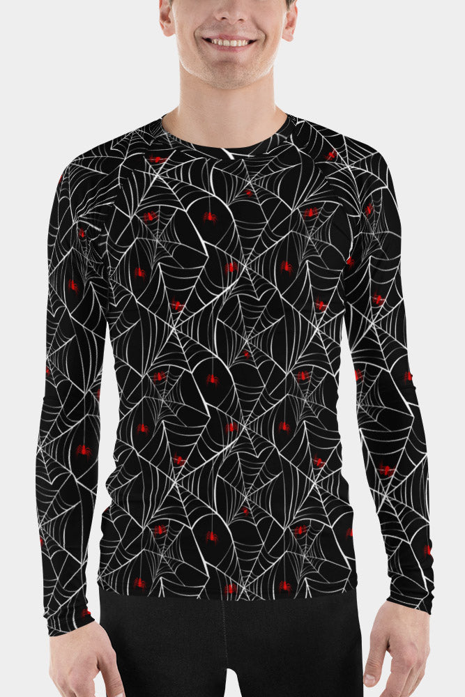 Spider Web Men's Rash Guard – SeeMyLeggings